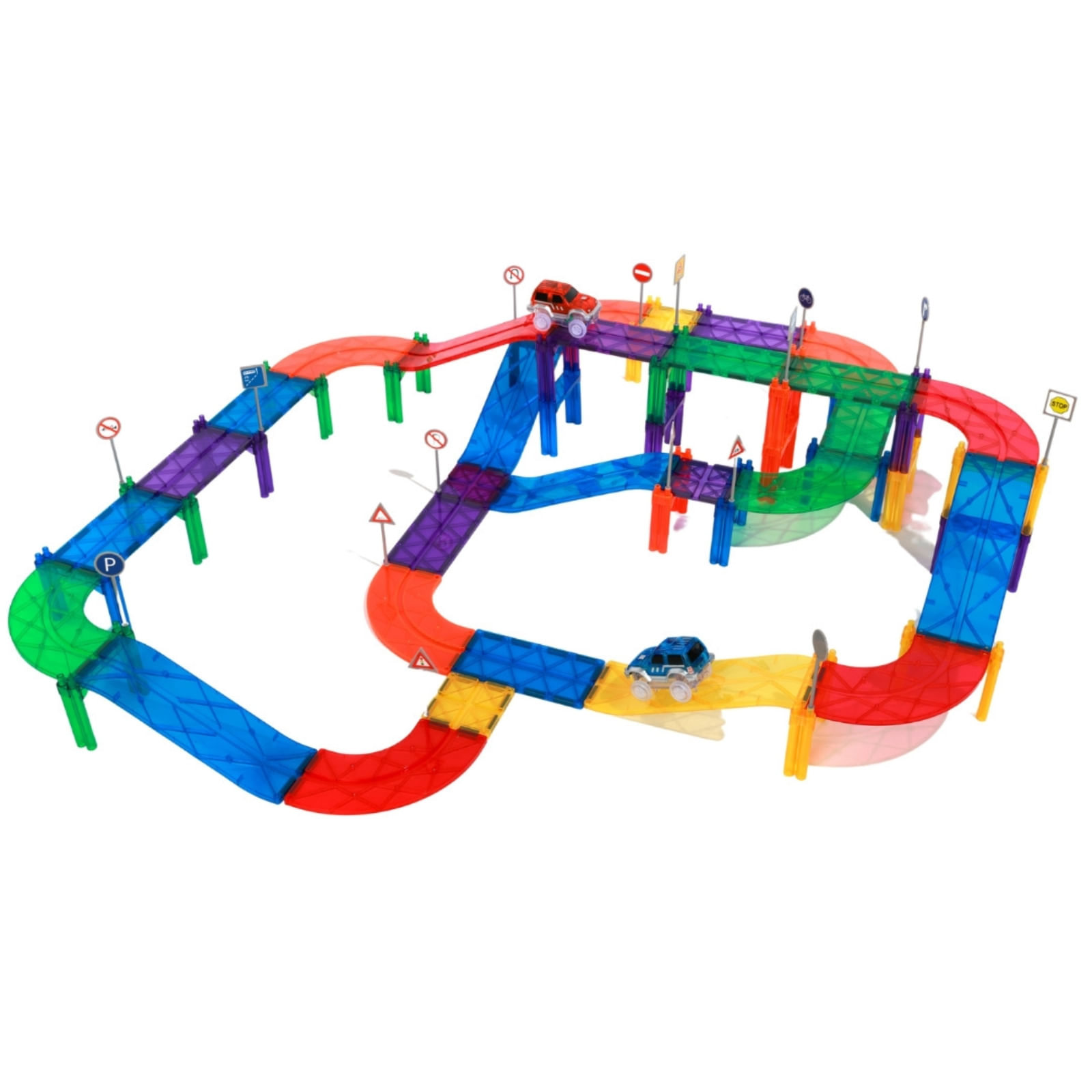 Magnetic Car Track Set 108 pieces - Chooze