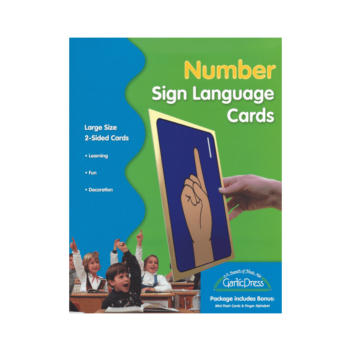 Number Sign Language Cards - Chooze