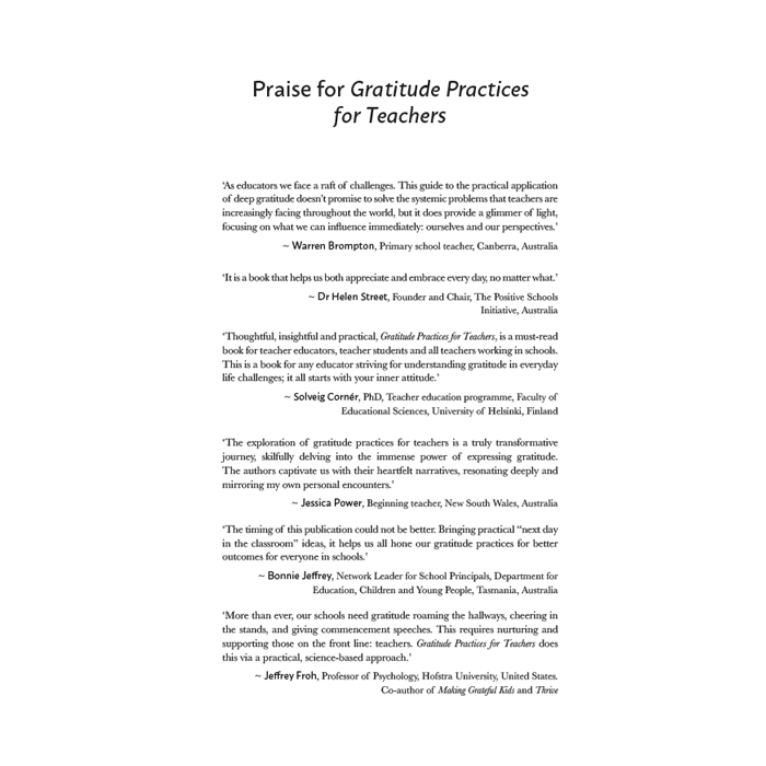 Gratitude Practices for Teachers - Chooze – The Seriously Good Care ...