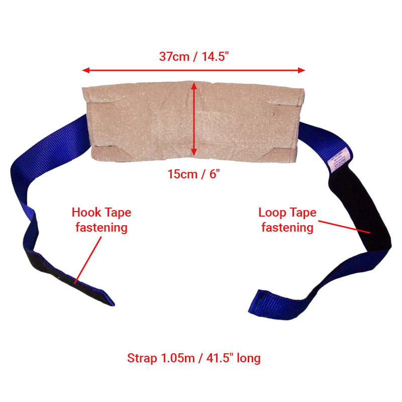 Velour Wheelchair Calf/Heel Strap - Chooze