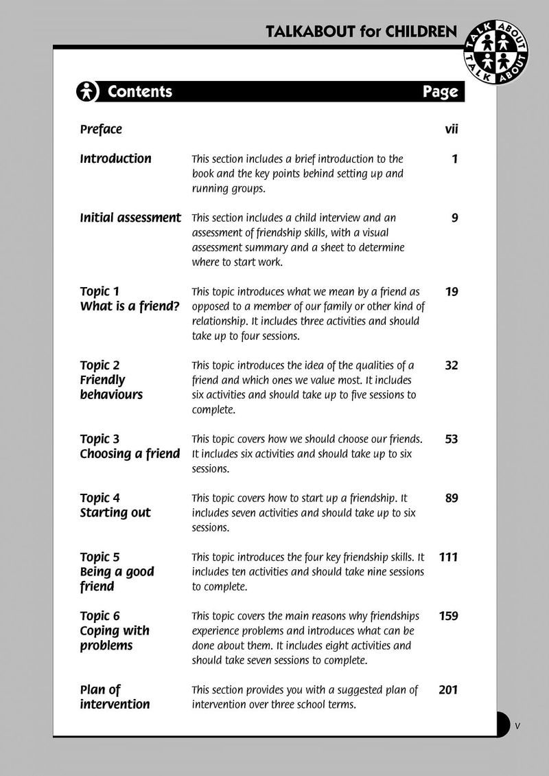 Talkabout for Children - Developing Friendship Skills 2nd ed. - Chooze