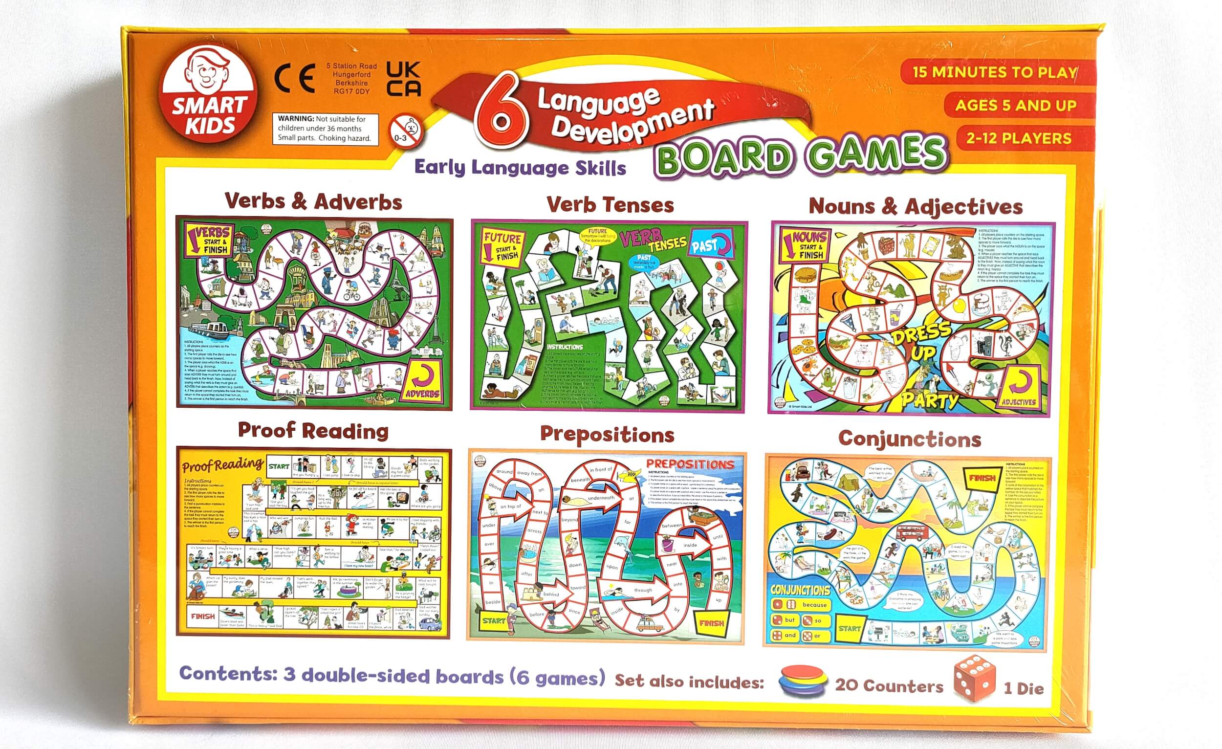 6 Language Development Board Games - Chooze