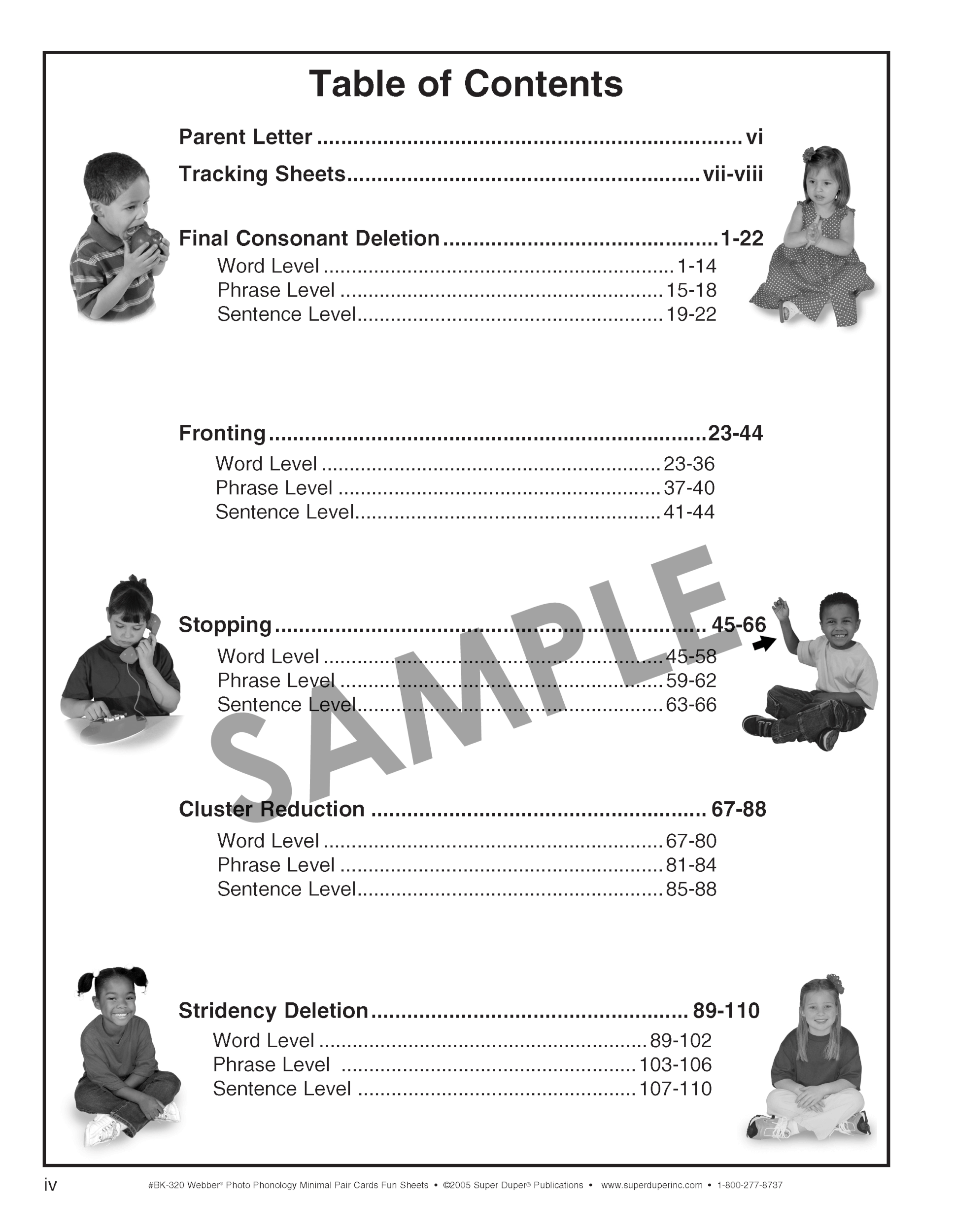 Webber Photo Phonology - Minimal Pair Cards Fun Sheets - Chooze