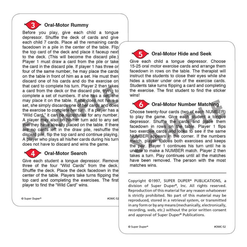 "Can Do" Oral-Motor Fun Deck - Chooze