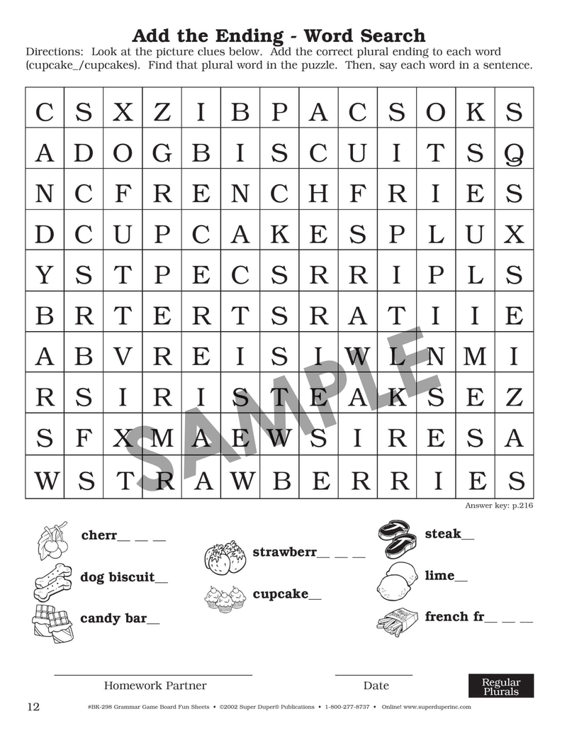 Say & Do Grammar Fun Sheets - Chooze