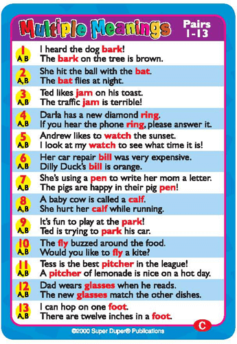 Multiple Meanings Fun Deck - Chooze