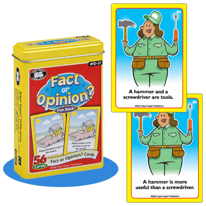 Fact or Opinion Fun Deck - Chooze