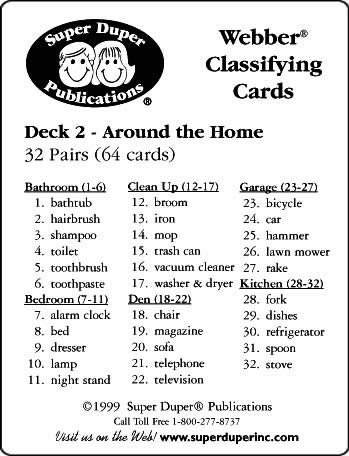 Webber Classifying Cards - Chooze