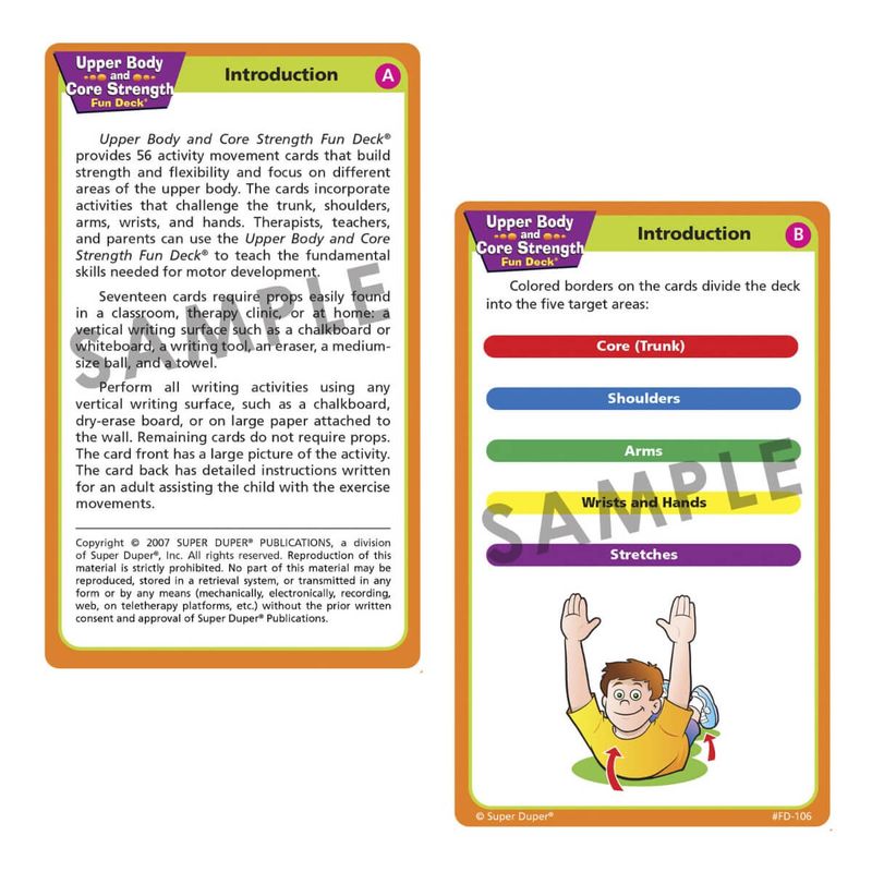 Upper Body and Core Strength Fun Deck - Chooze