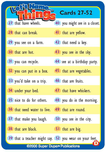 Let's Name Things Fun Deck - Chooze