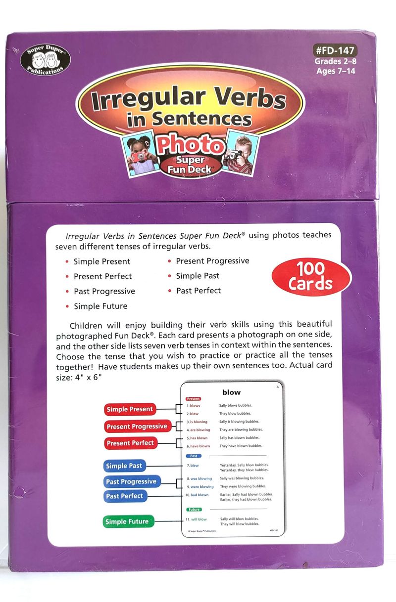 100 Irregular Verbs in Sentences - Chooze