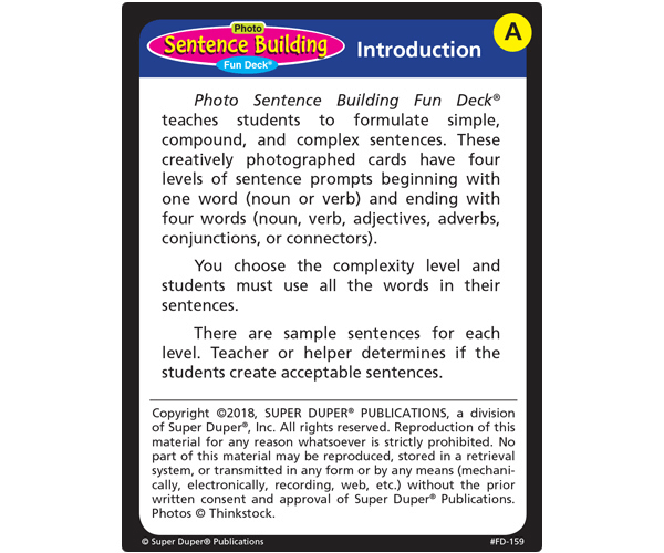 Photo Sentence Building - Chooze