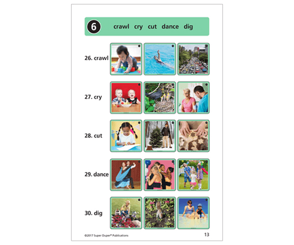 Webber Big Verbs Photo Cards - Chooze