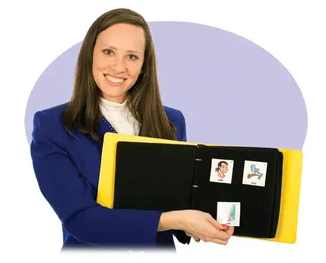 Large Communication Book (4 Velcro Pages) - Chooze