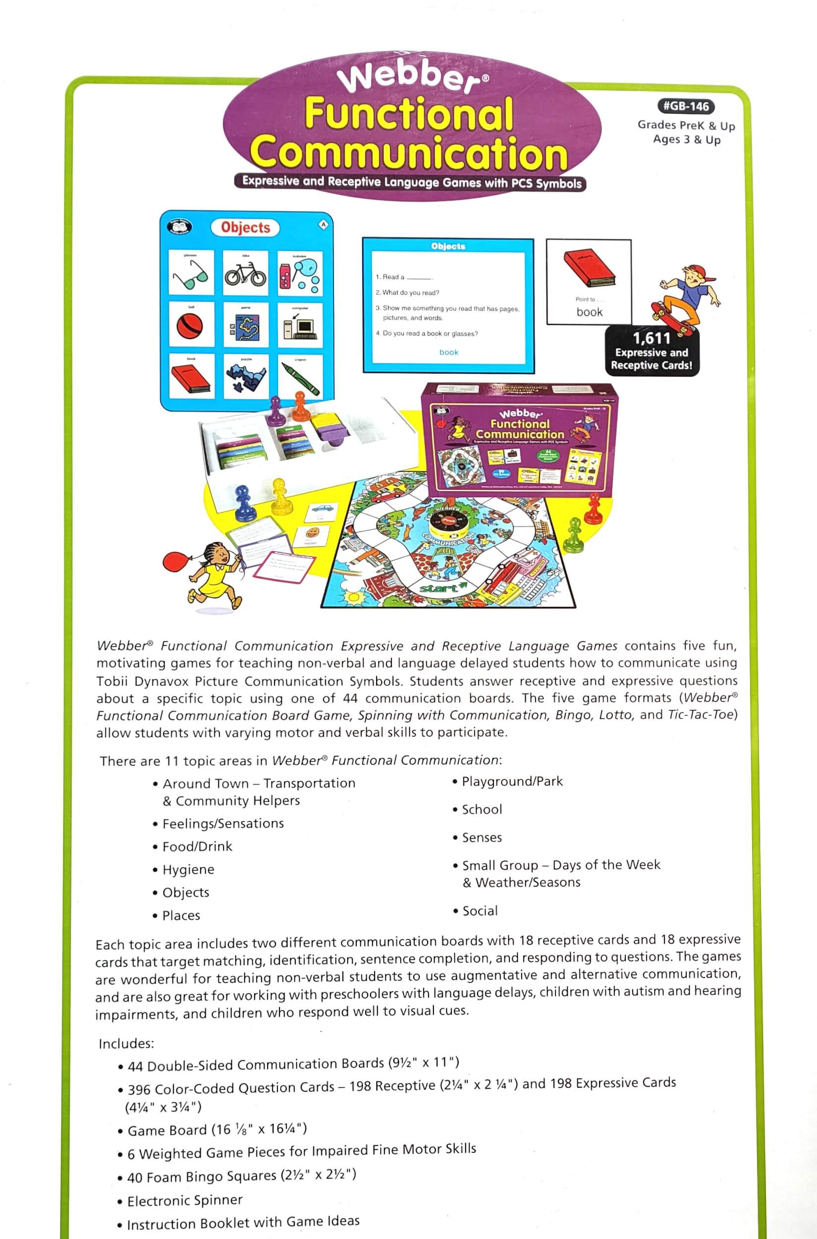 Webber® Functional Communication Game - Chooze