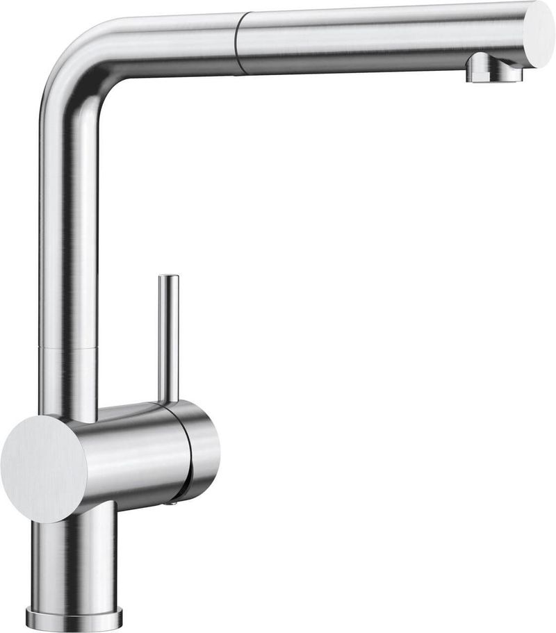 Blanco Linus - Brushed Steel Pullout Sink Mixer - Chooze